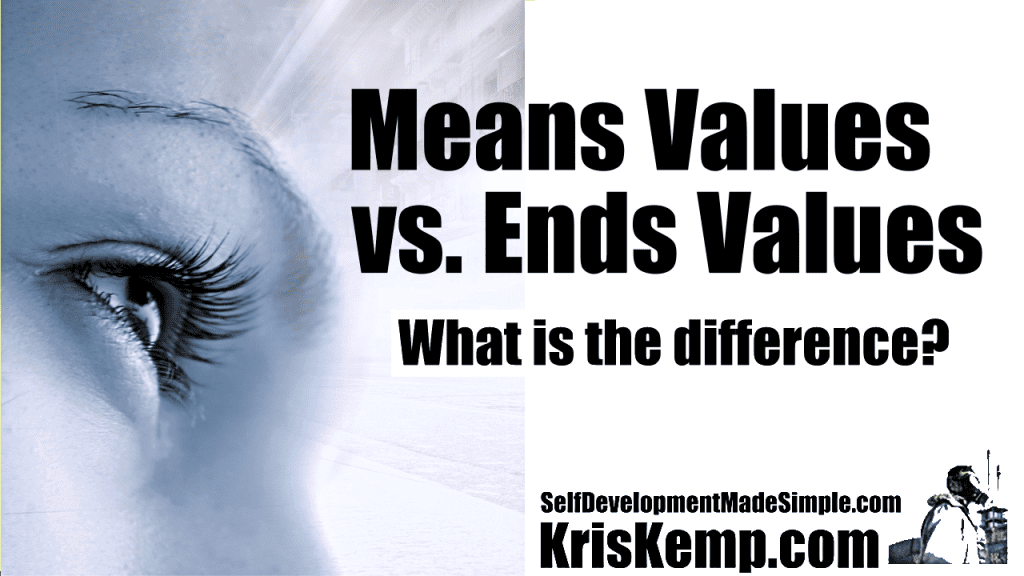 The Journey of Values: Means Values versus Ends Values – Self ...